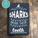 KIDS BATHROOM SIGN Little Sharks Sign Little Kids Bathroom - Etsy