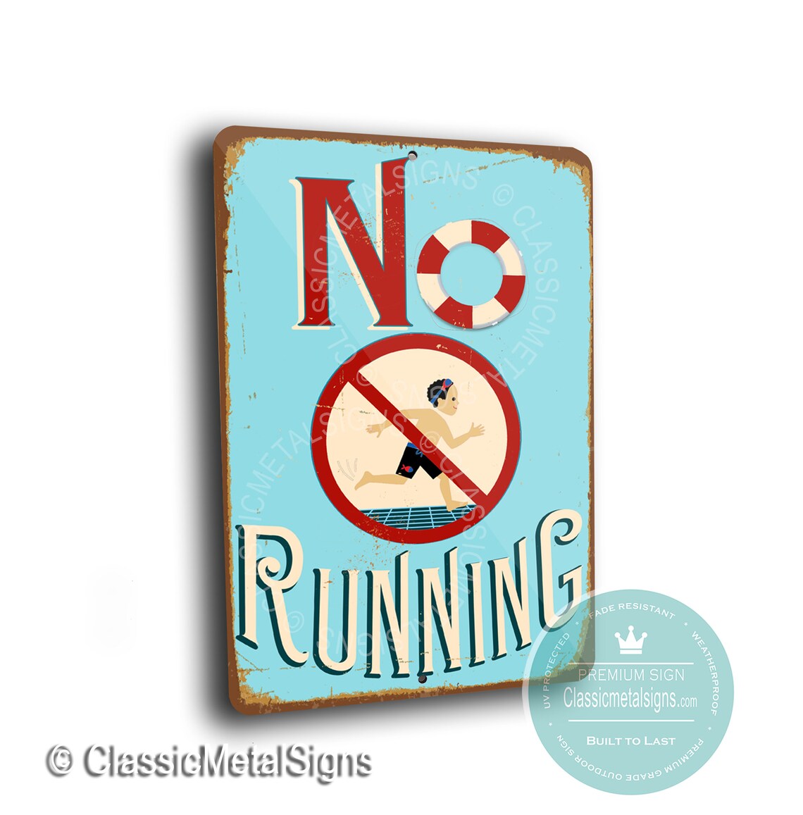 POOL SIGNS No Running Pool Signs No Running Swimming Pool - Etsy