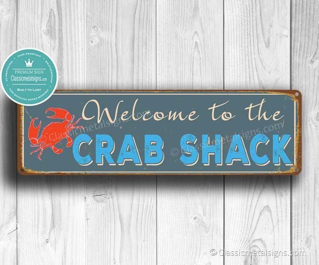 Vintage Style Crab Shack Sign: Restaurant Kitchen Decor - Etsy