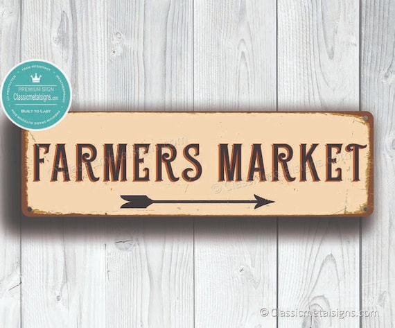 Vintage Farmers Market Signs