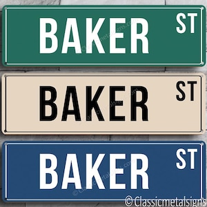 Custom STREET SIGN, Personalized Street Sign, Classic Style Street Sign ...