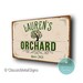 ORCHARD SIGN, Personalized Orchard Sign, Orchard , Outdoor Sign, Custom ...