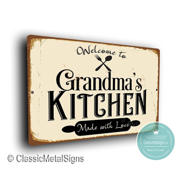 Grandma Kitchen Sign - Etsy