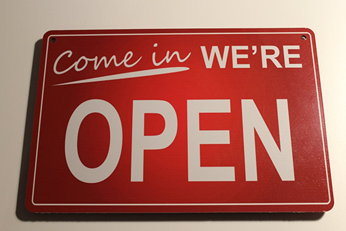 OPEN CLOSED SIGN Store Open Closed Sign Red Open Closed - Etsy