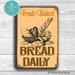 FRESH BAKED BREAD Sign, Bread Sign, Bakery Sign, Vintage Style Bakery ...
