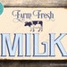 FRESH MILK SIGN Fresh Milk Signs Vintage Style Milk Sign - Etsy