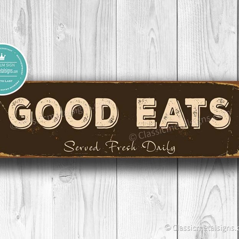 Good Eats Sign - Etsy