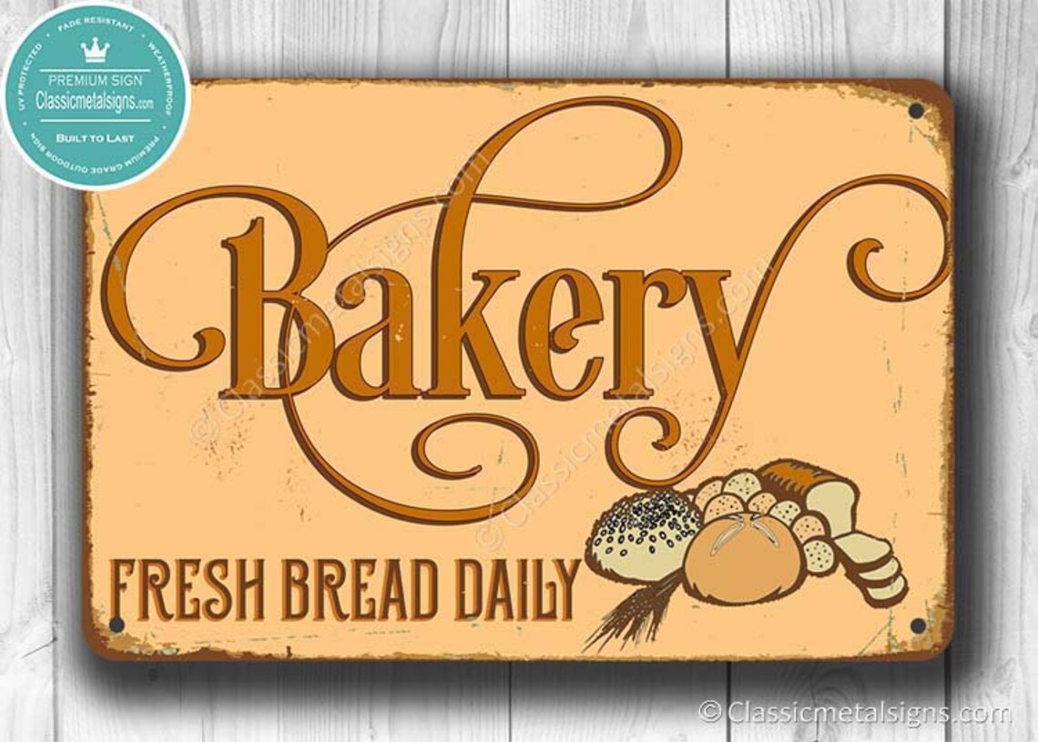 BAKERY SIGN Bakery Signs Vintage Style Bakery Sign Fresh - Etsy