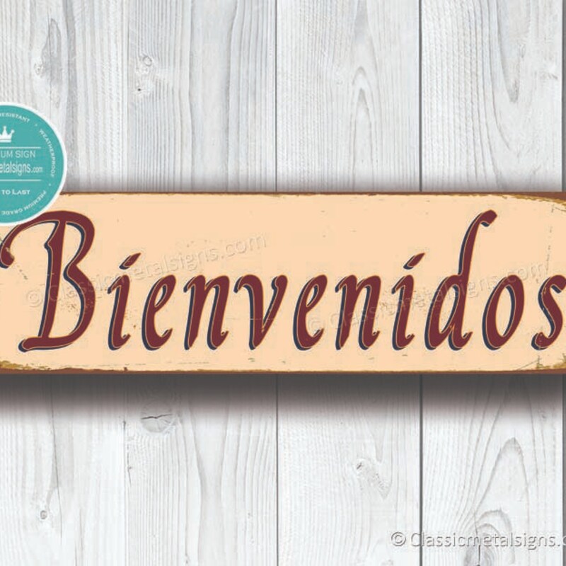 Spanish Welcome Sign - Etsy