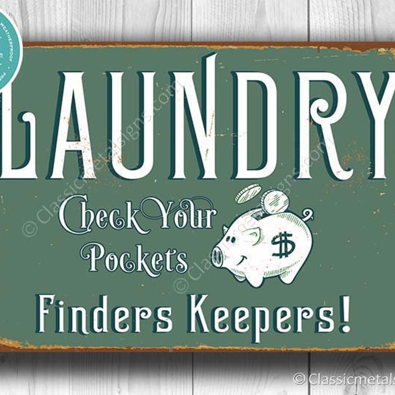 Hanging Laundry Sign - Etsy