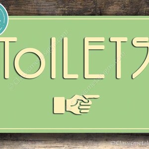 TOILETS SIGN, Toilet Signs, Classic Chic Toilet Sign, Toilet ...