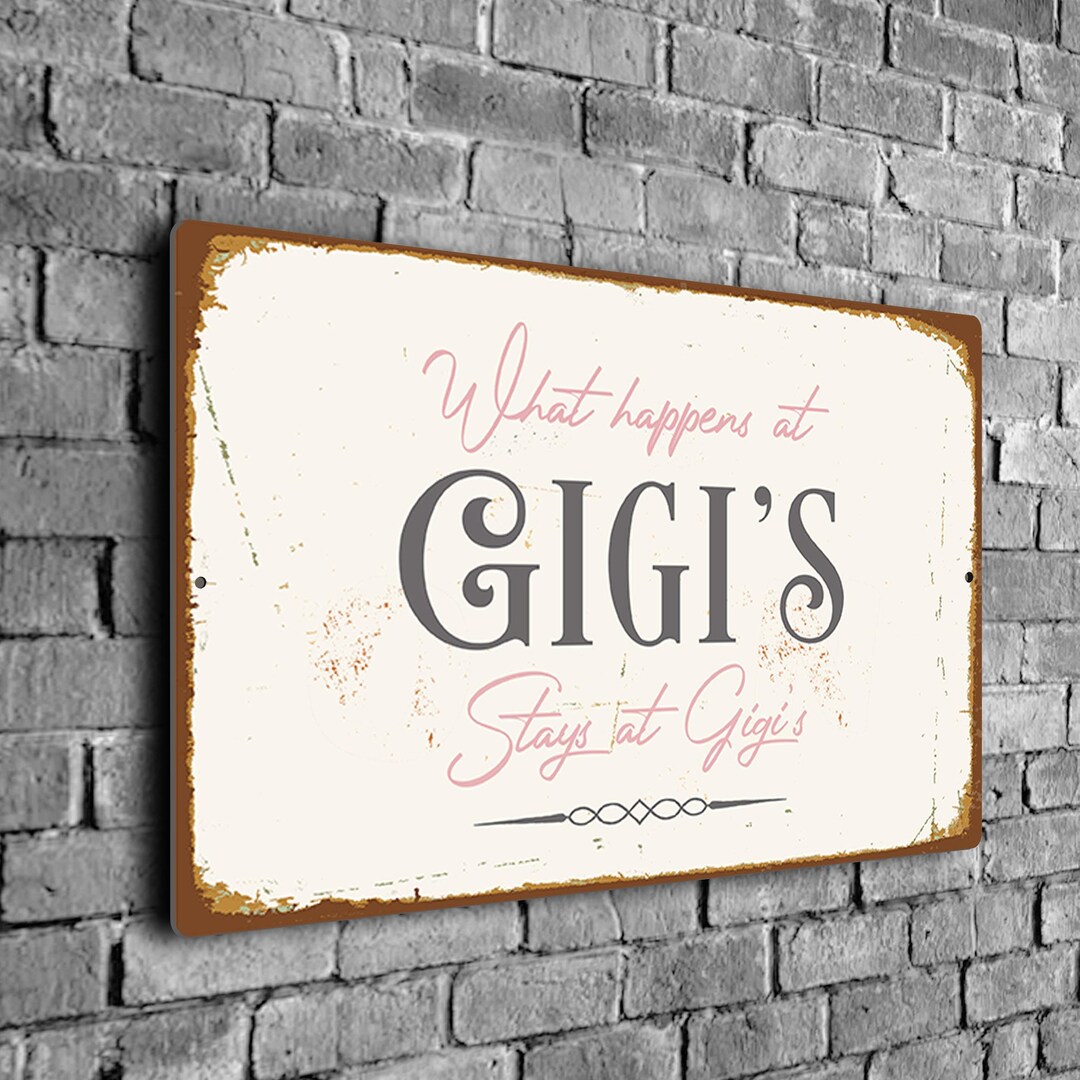 What Happens at Gigi's House Sign, Kitchen Sign, Mothers Day - Etsy