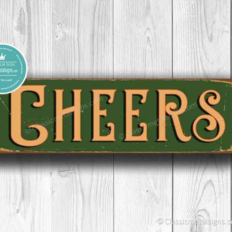 Cheers Sign - Etsy