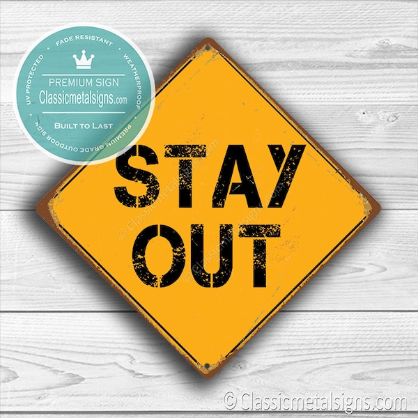 Stay Out Signs - Etsy