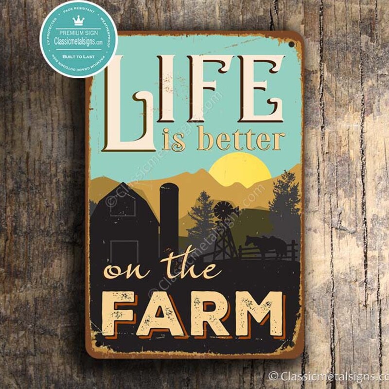 Vintage Farm Sign - Etsy
