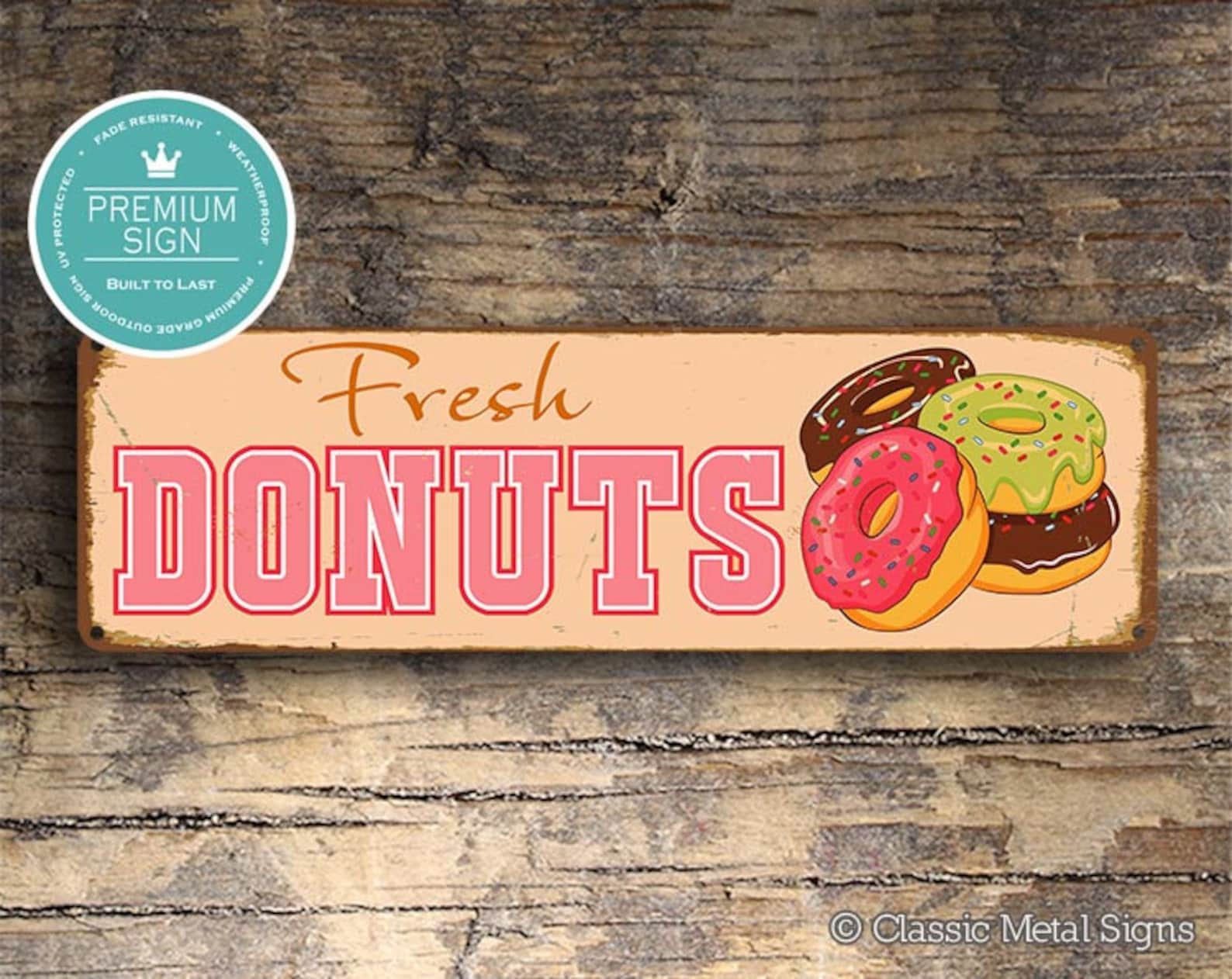 DONUTS SIGN Donut Bar Sign Vintage Style Donuts Sign - Etsy