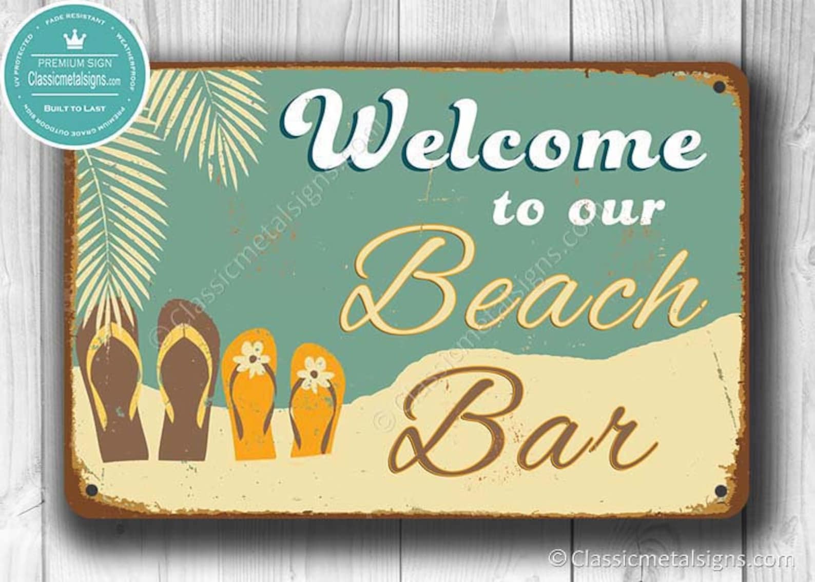 BEACH BAR SIGN Beach Bar Signs Vintage Style Beach Bar Sign - Etsy