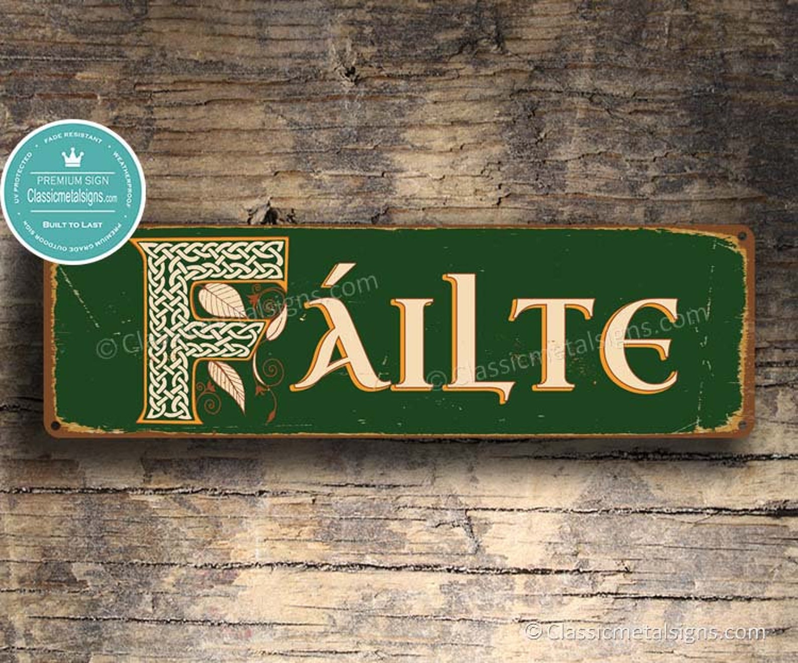 FAILTE SIGN Failte Signs Ireland Welcome Irish Welcome | Etsy