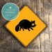 TANUKI CROSSING SIGN Tanuki Crossing Signs Warning Tanuki - Etsy