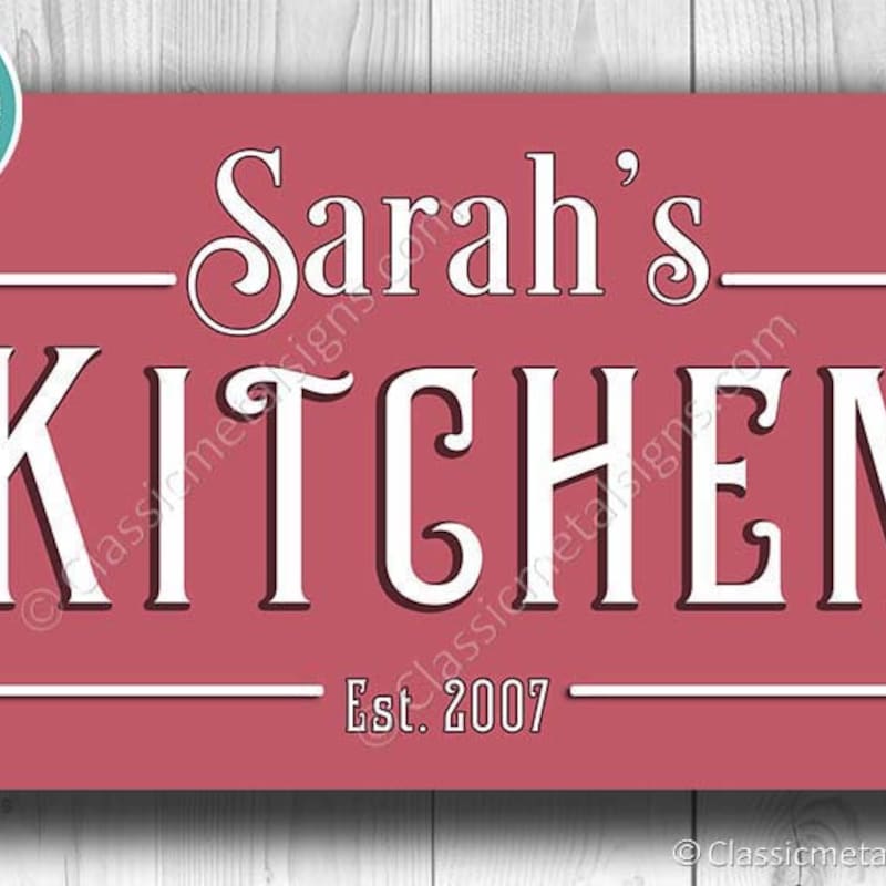 Custom Kitchen Sign - Etsy