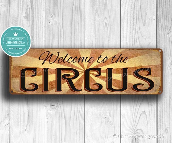 CIRCUS SIGN Welcome to the Circus Sign Circus Signs Home | Etsy UK