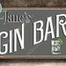 Customizable GIN BAR SIGN Gin Sign Vintage Style Gin Bar - Etsy