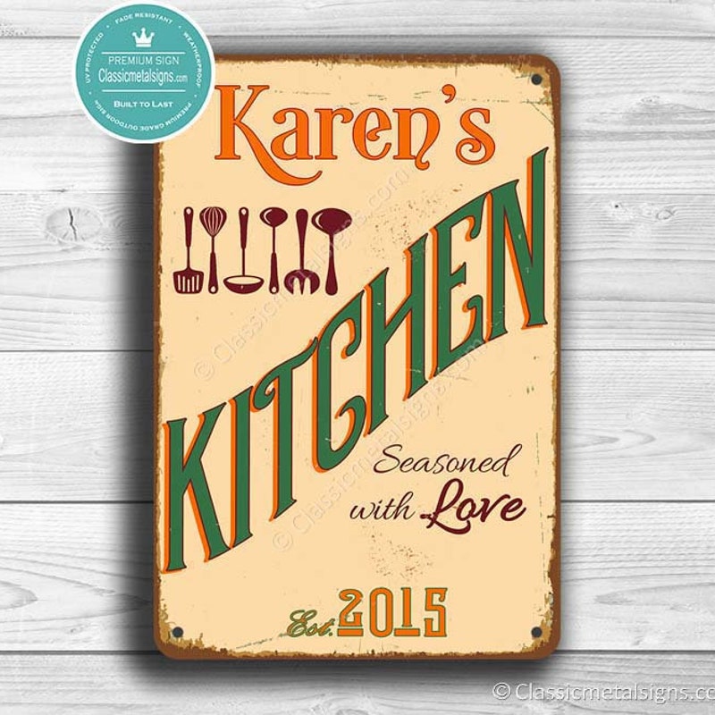 Vintage Kitchen Sign - Etsy
