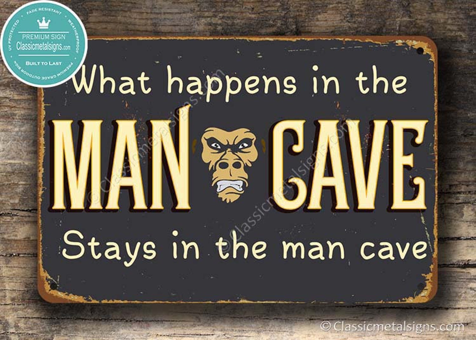 MAN CAVE SIGN Cool Man Cave Sign Classic Man Cave Sign What - Etsy