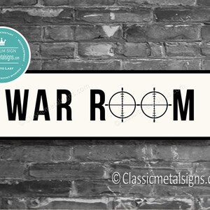 WAR ROOM SIGN, War Room Signs, Classic Style War Room Sign, Home Decor ...
