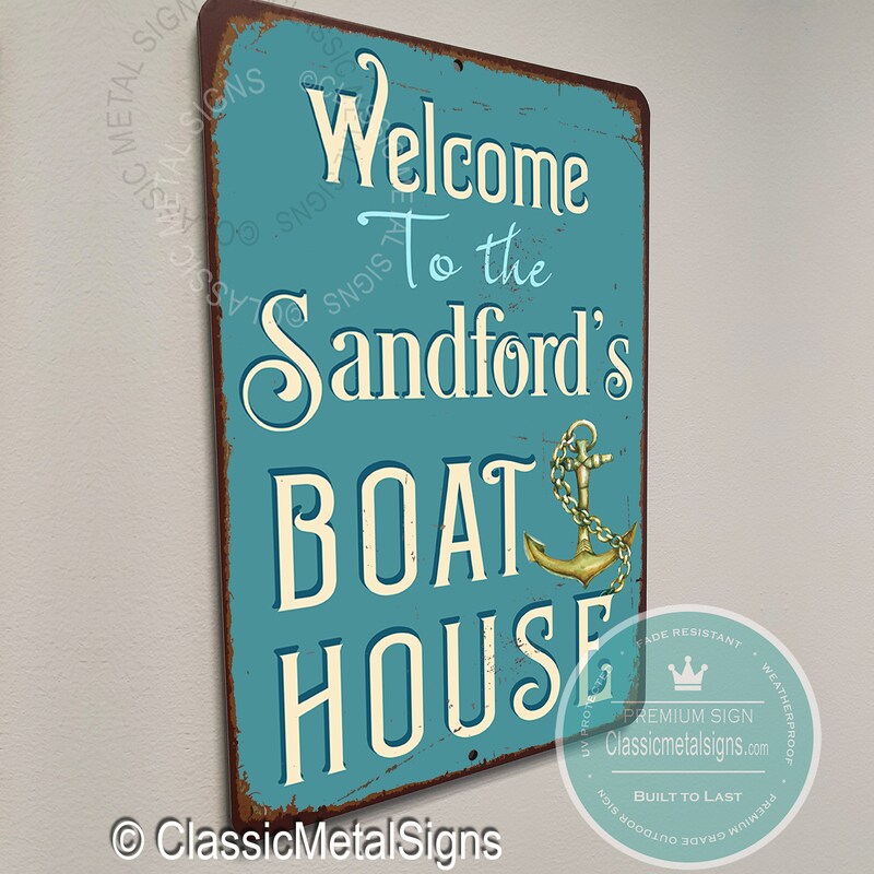 Boat House Sign - Etsy