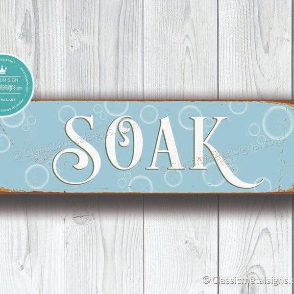 Soak Sign - Etsy