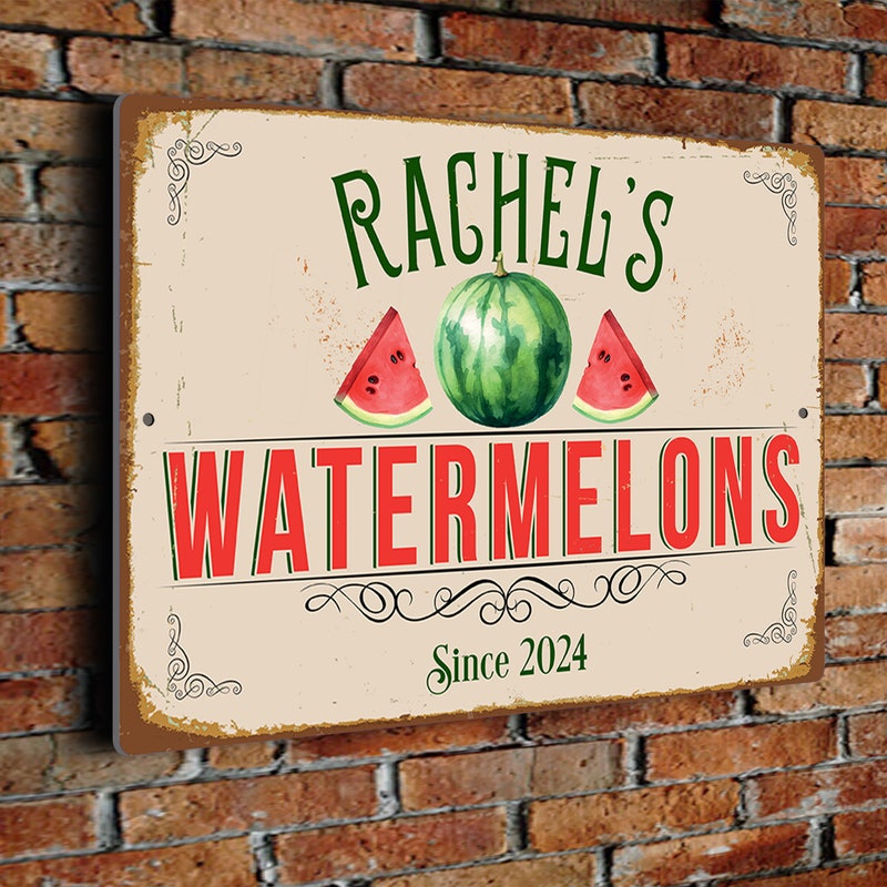 Watermelon Sign - Etsy