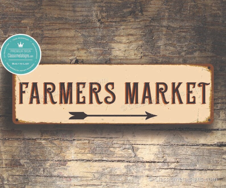 FARMERS MARKET SIGN Farmers Market Signs Vintage Style | Etsy