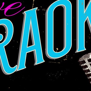 LIVE KARAOKE SIGN, Karaoke Signs, Karaoke, Vintage Style Live Karaoke ...