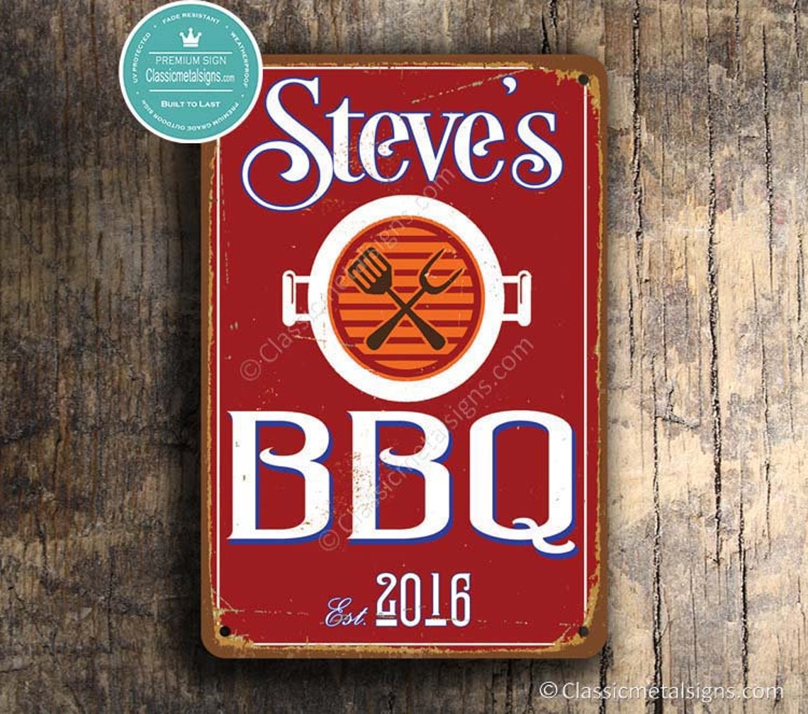 CUSTOM BBQ SIGN Bbq Signs Customizable Bbq Sign - Etsy