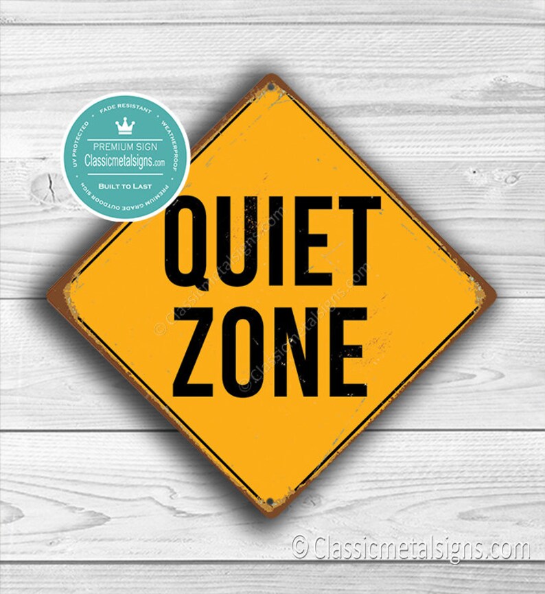 QUIET ZONE SIGN Quiet Signs Quiet Please Shh Quiet Sign - Etsy