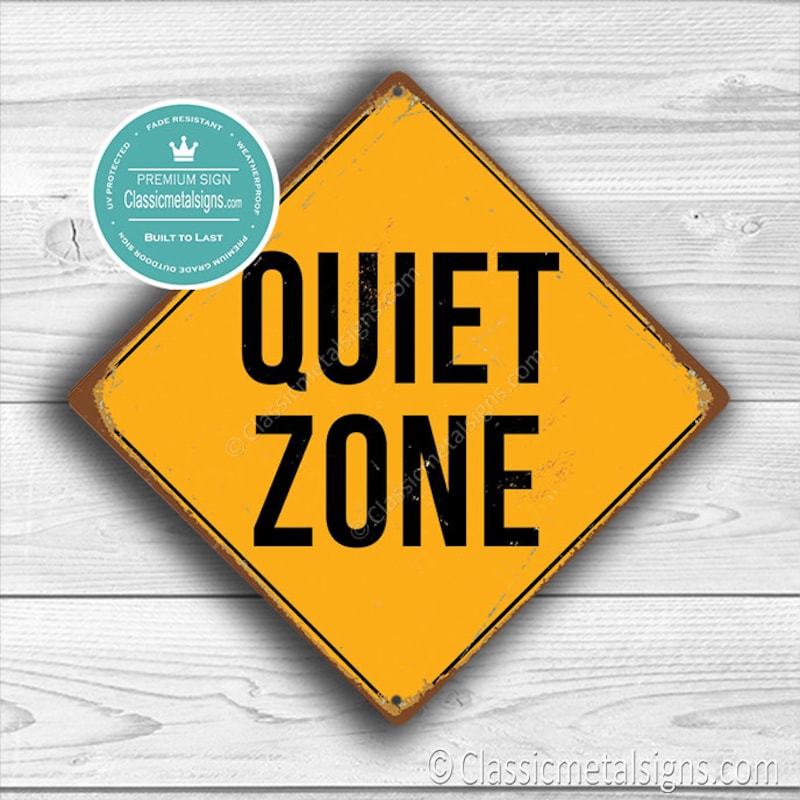 Quiet Sign - Etsy