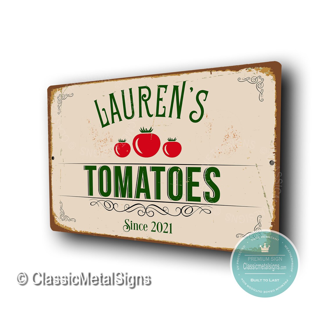 TOMATOES SIGN Personalized Tomatoes Sign Tomato Outdoor - Etsy