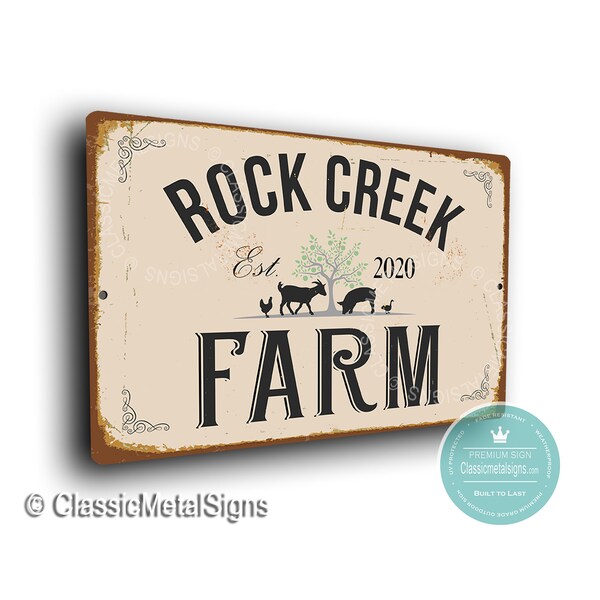 Custom Farm Sign - Etsy
