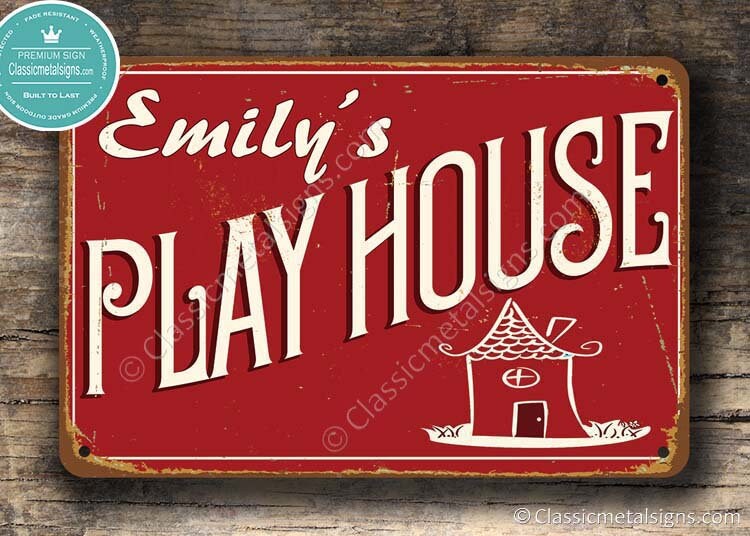 PERSONALIZED PLAYHOUSE Sign Customizable Playhouse Signs - Etsy UK