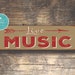 LIVE MUSIC SIGN, Live Music Signs, Vintage Style Live Music Sign, Music ...