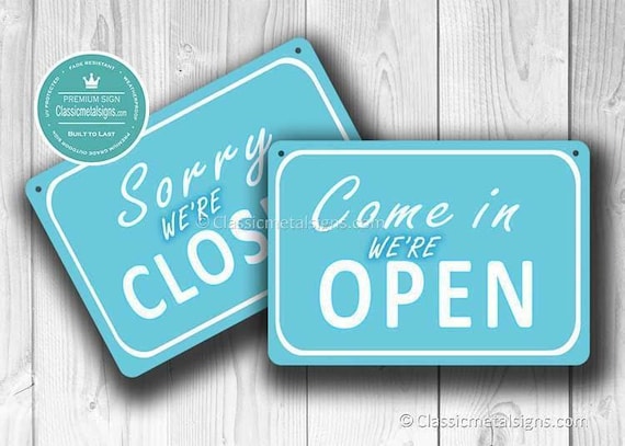 Vintage Open Closed Sign