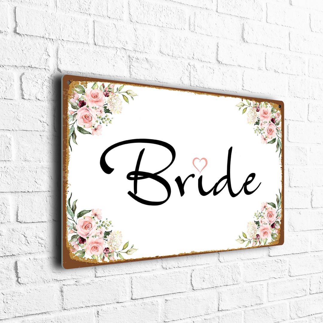 Bride Room Sign: Floral Wedding Decor (personalized, Multiple Sizes) - Etsy