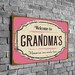 Welcome to Grandma's Sign: Vintage Style Metal Grandma's Decor - Etsy
