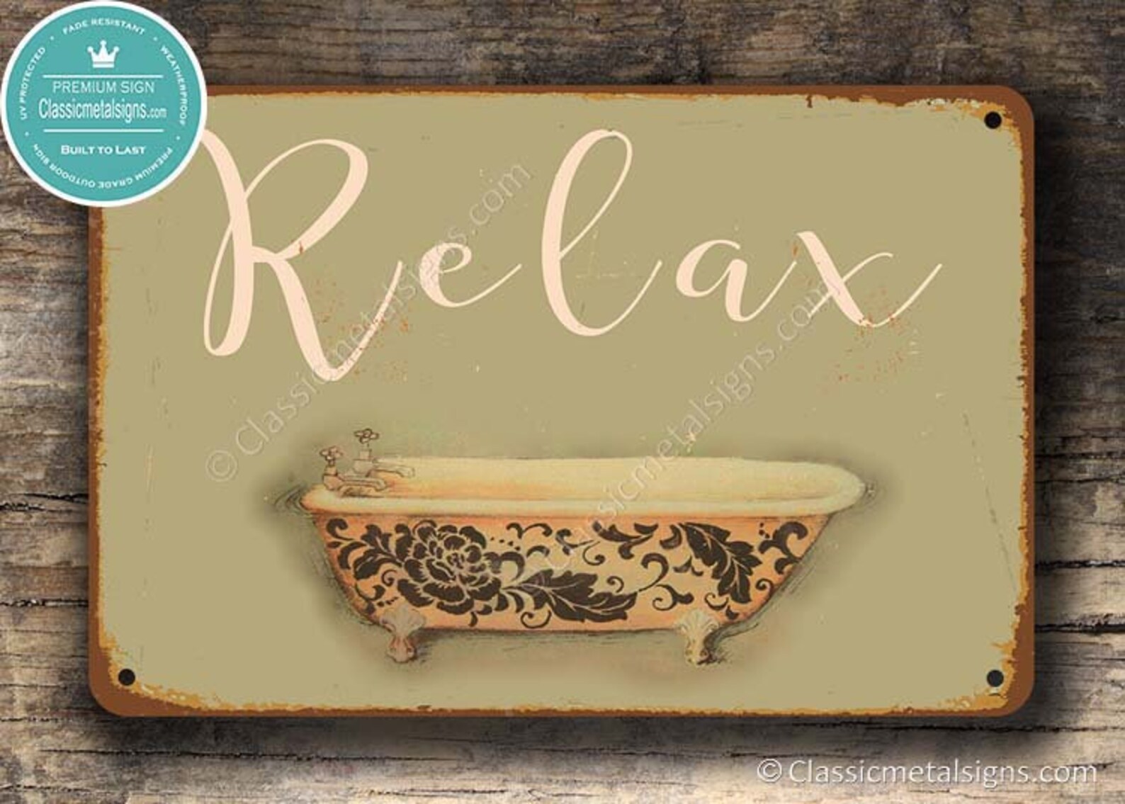 BATHROOM SIGN Bathroom Signs Vintage Style Bathroom Sign - Etsy