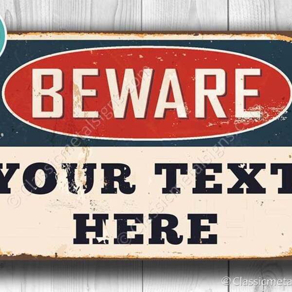 Beware Sign - Etsy