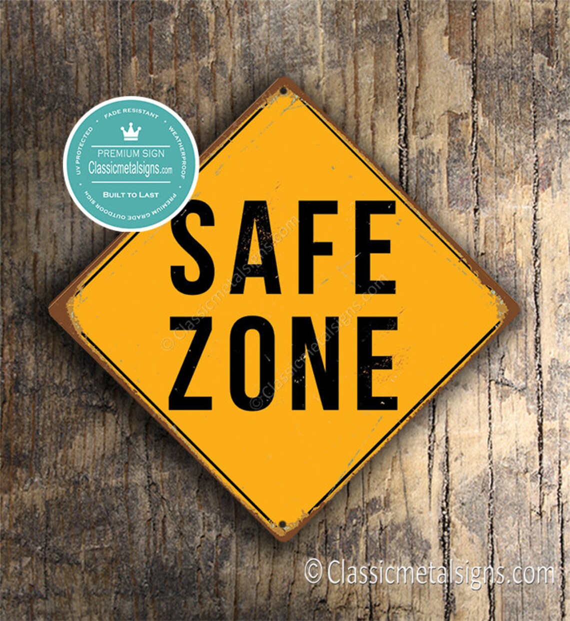 SAFE ZONE SIGN Safe Sign Safe Safe Signs Safe Zone Safe | Etsy