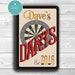 DARTS SIGN Customizable Darts Room Vintage Style Game Room | Etsy