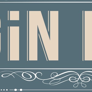 GIN BAR SIGN, Original Design Gin Bar Sign, Unique Gin Bar Signs, Gin ...