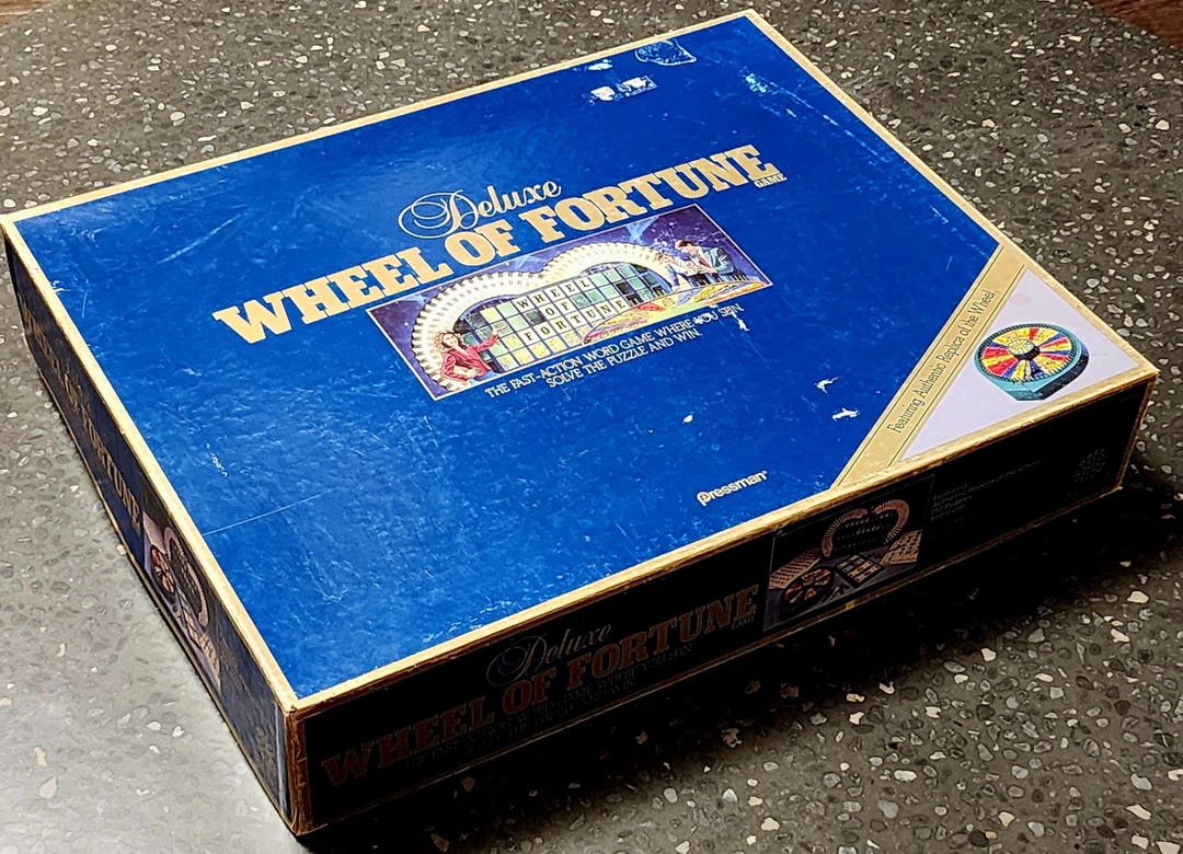 Vintage Deluxe Wheel of Fortune Boardgame by Pressman Published 1986 - Etsy
